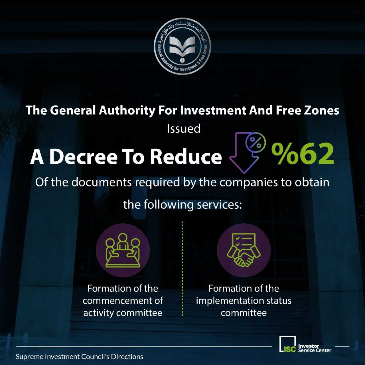 The General Authority for Investment and Free Zones in Coordination ...